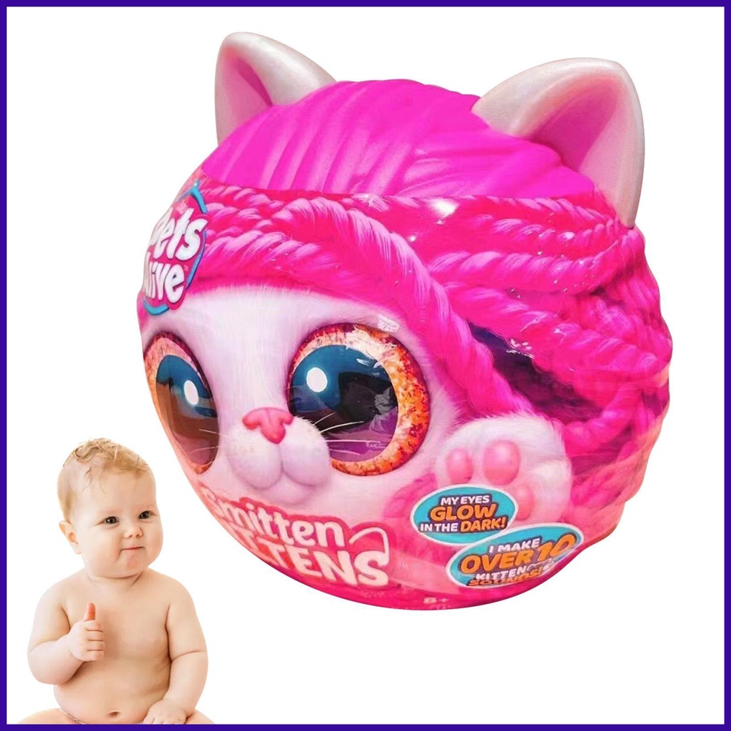 Original Cute Pets Smitten Kittens Interactive Toy Electronic Pets Soft ...