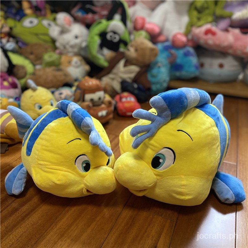 Disney 30cm Cartoons The Little Mermaid Flounder Stuffed Animal Plush ...