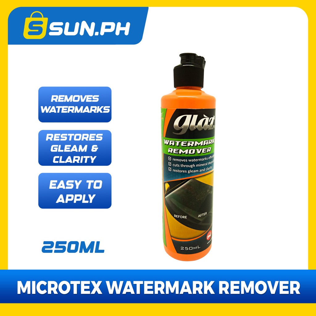 Microtex Glaz Watermark Remover GZ-WR250 250mL | Shopee Philippines