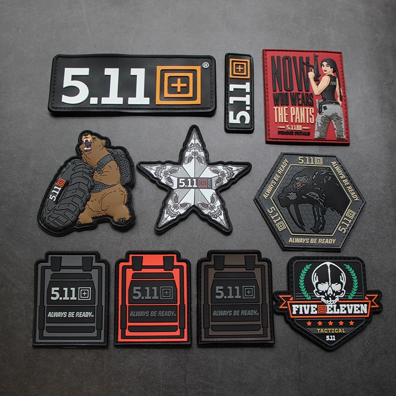 511 Plastic Velcro Badge PVC Three-Dimensional Drop Plastic Armband ...