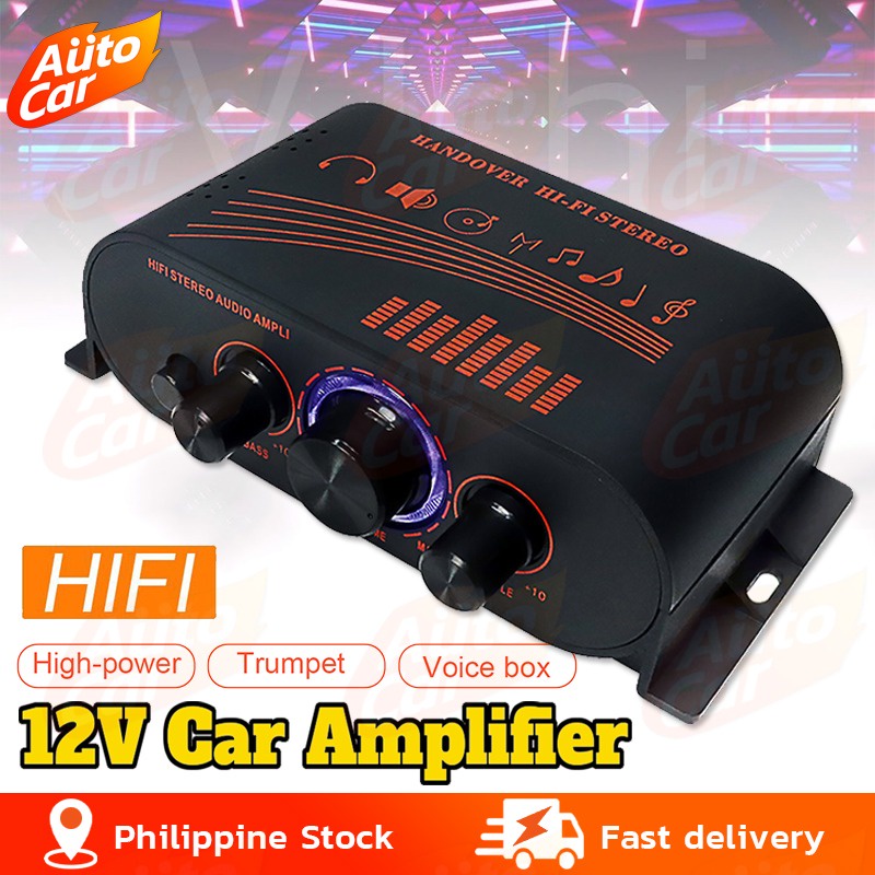 AK-170 PRO 400w DC12V Mini Audio Power Amplifier HiFi Stereo Car ...