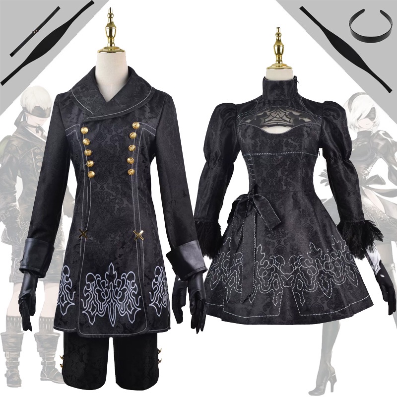 Anime NieR:Automata Cosplay women YoRHa 2B 9S No.2 Type B No.9 Type S ...