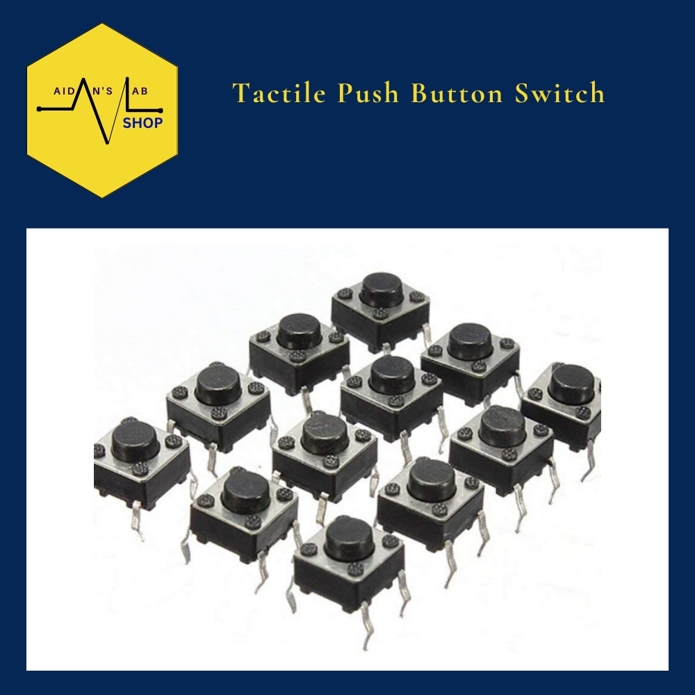 10pcs Tactile Push Button Switch | Aidans Lab | Shopee Philippines