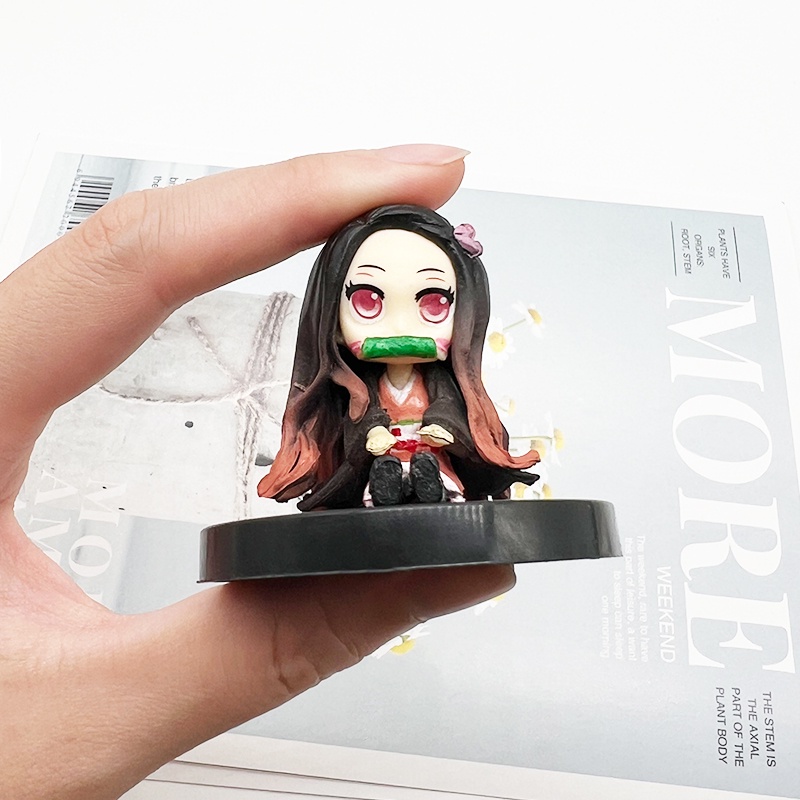 Anime Demon Slayer Figure Nezuko Kimetsu No Yaiba Desktop Decor Cosplay ...