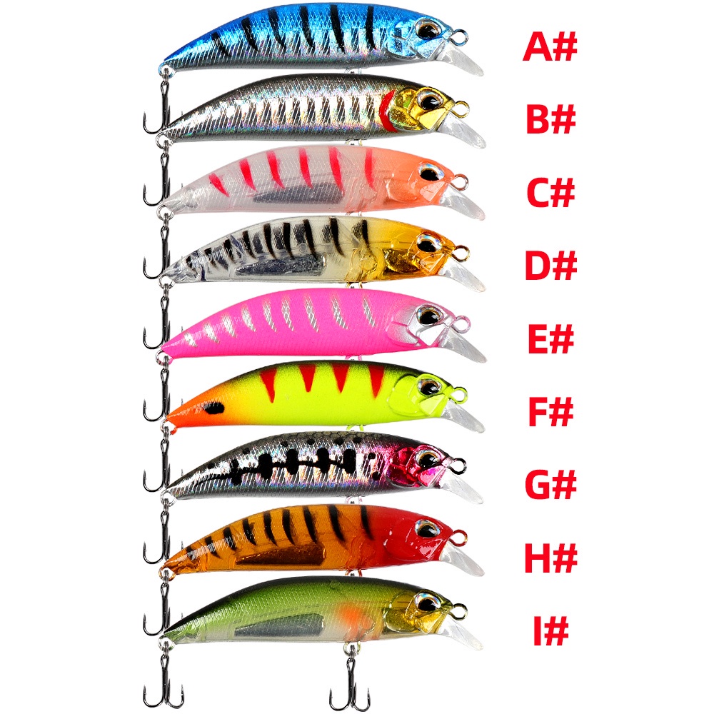 Fishing Gear 7cm/8g Ghost Shrimp Sinking Minnow Fishing Lure Water Long ...