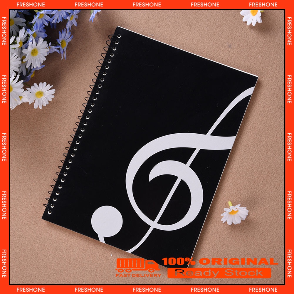 COD 50 Pages Music Sheet Spiral Notebook Stave Staff Manuscript Paper ...
