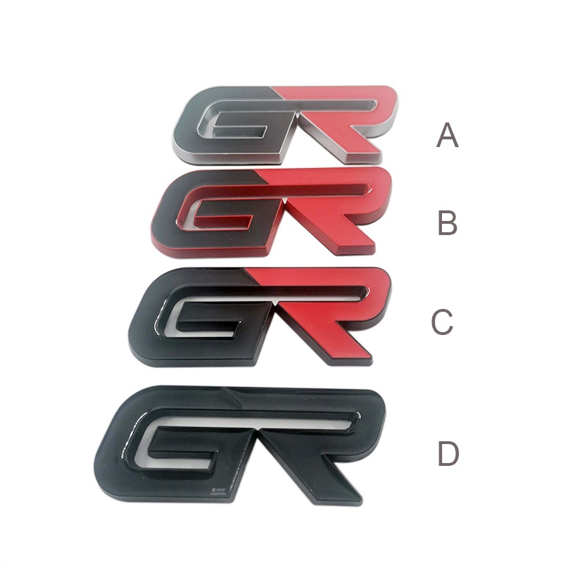 New upgrade 1 X Metal GR SPORT Logo Car Auto Rear Trunk Emblem Sticker ...