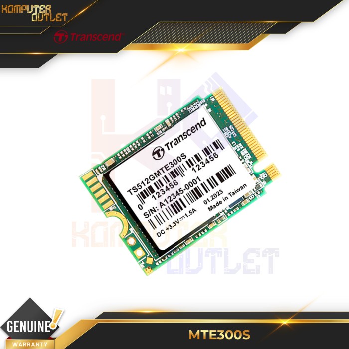 Transcend SSD NVME 256GB M.2 2230 PCIe Gen 3x4 MTE300S NVME - 256 GB ...