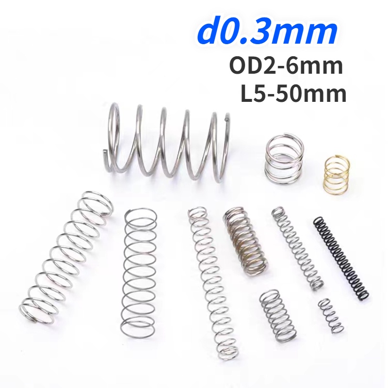 [XJK] Sus304 Pressure Spring d0.3mm Pressure Spring Small Spring ...