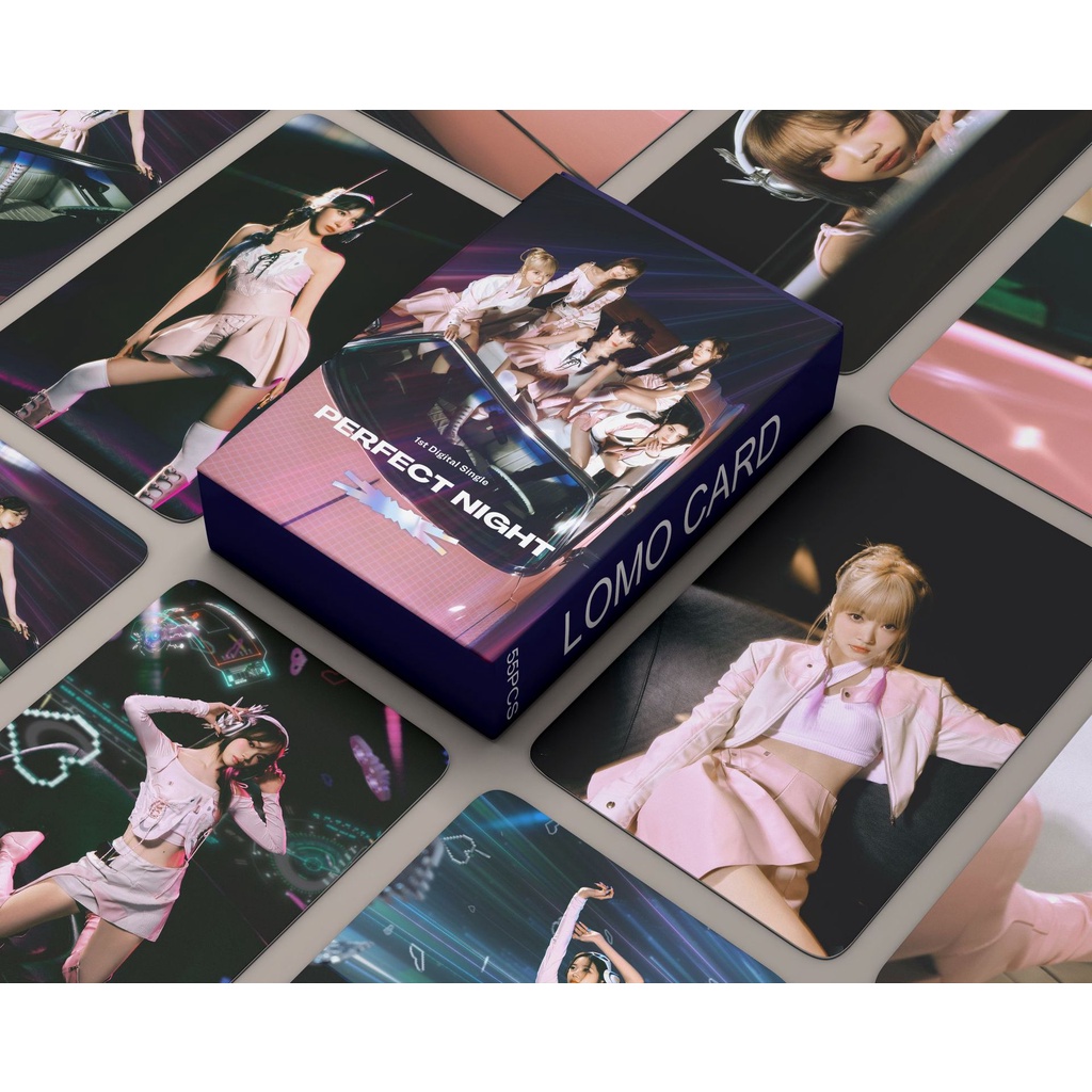 55pcs/box LE SSERAFIM New Album 1st Digital Single PERFECT NIGHT ...