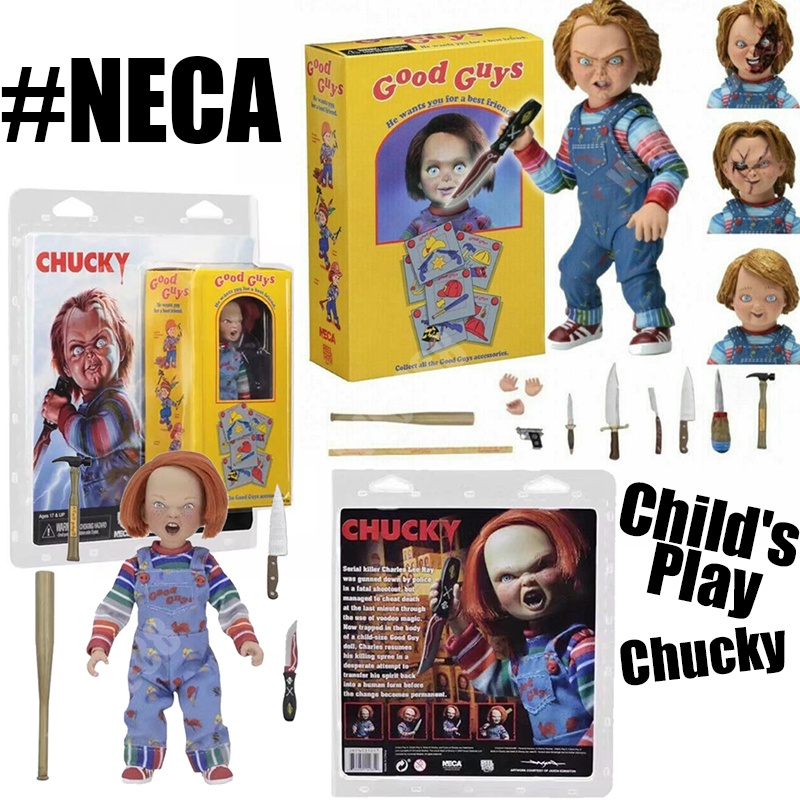 NECA Child's Play Action Figure Chucky Can Change Clothes Doll Change ...