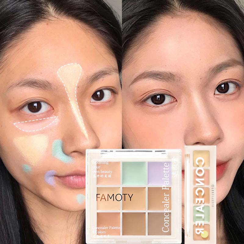 Skin Corrector Concealer Palette Multicolor Tones High Cover Contour ...