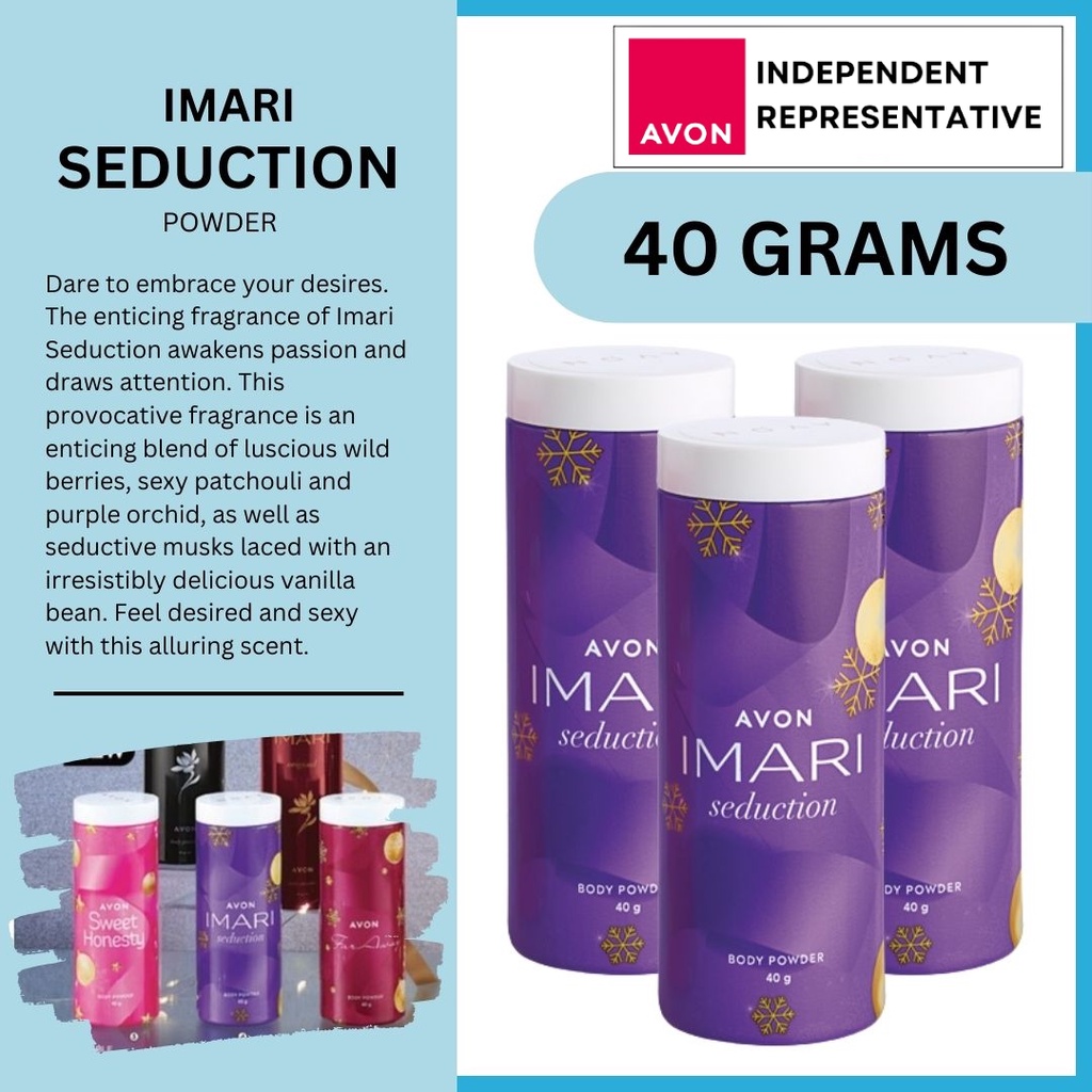 AVON IMARI Seduction Powder 40g | Shopee Philippines
