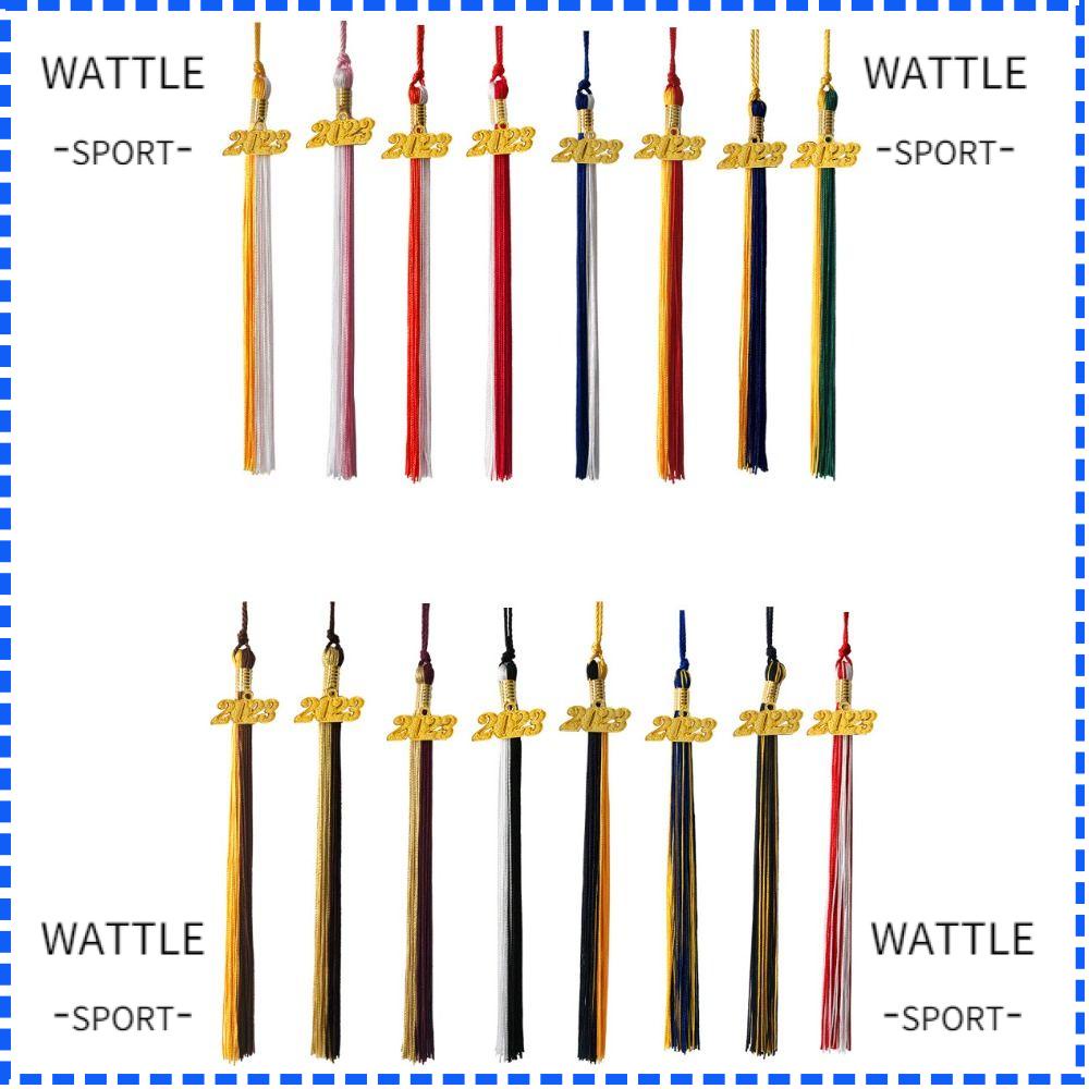 WATTLE Academic Tassel, 45 Colors Polyester Alloy Graduation Cap ...