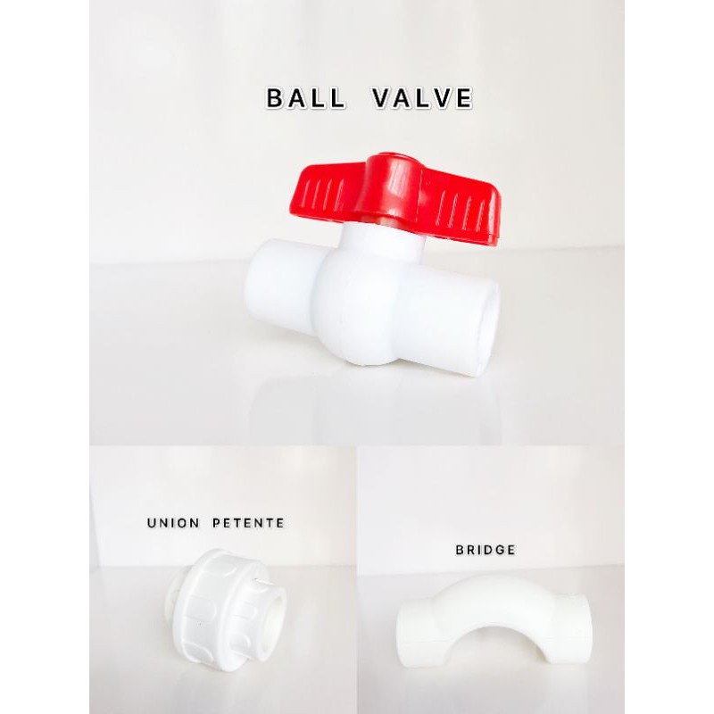 PPR FITTINGS BALL VALVE , UNION PATENTE , BRIDGE SIZE 1/2 , 3/4 , 1 ...
