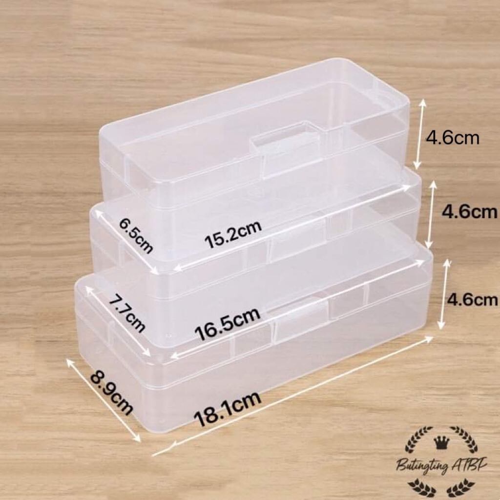 Thickened Durable Transparent PP Storage Box Jewelry Beaded Objects Organizer Box | Shopee ...