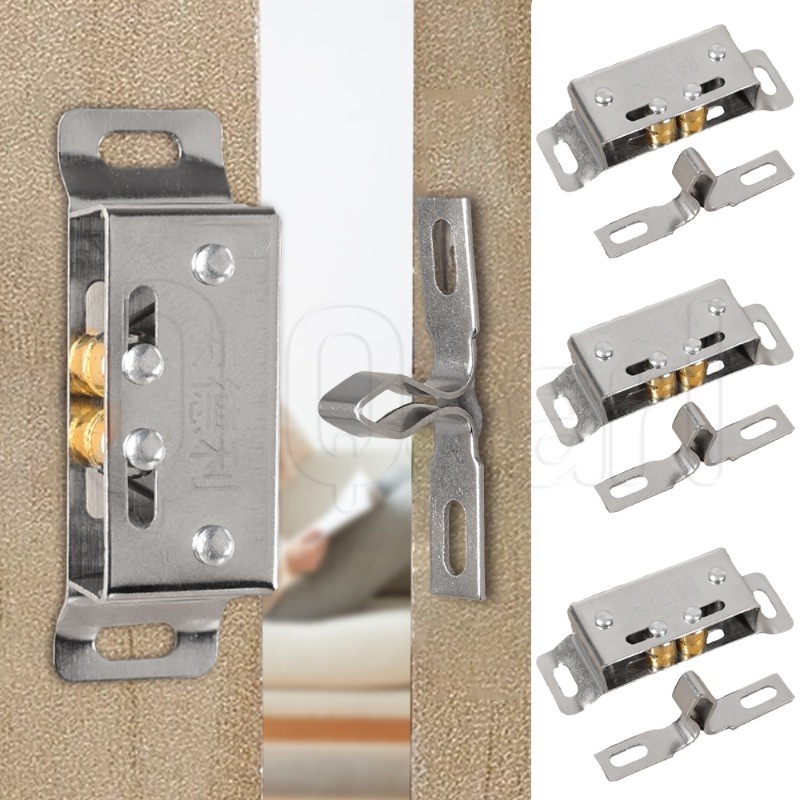 Double Rollers Cabinet Door Spring Lock / Stainless Steel Catch ...
