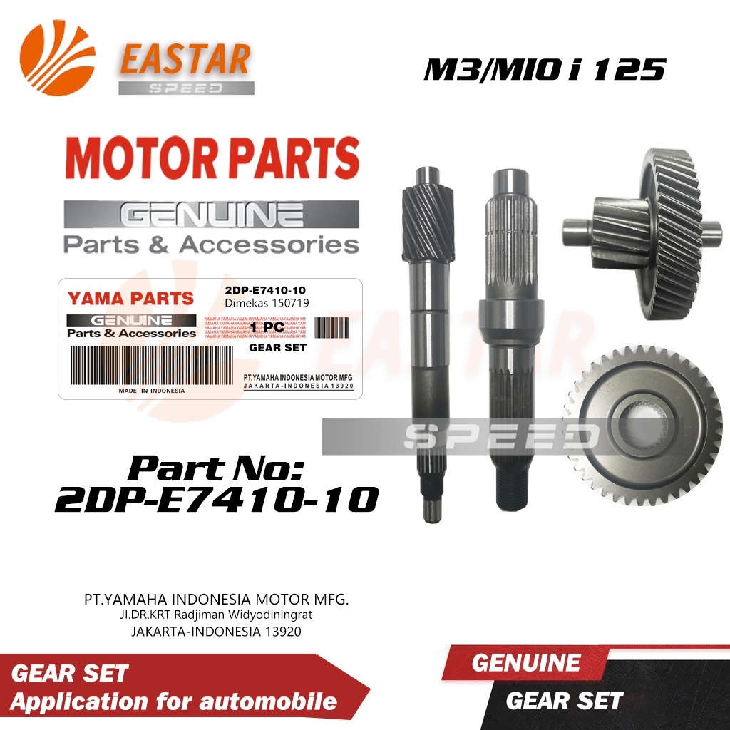 GENUINE Gear Set MIO-i125/MIO-SOUL i125/M3/GT | Shopee Philippines