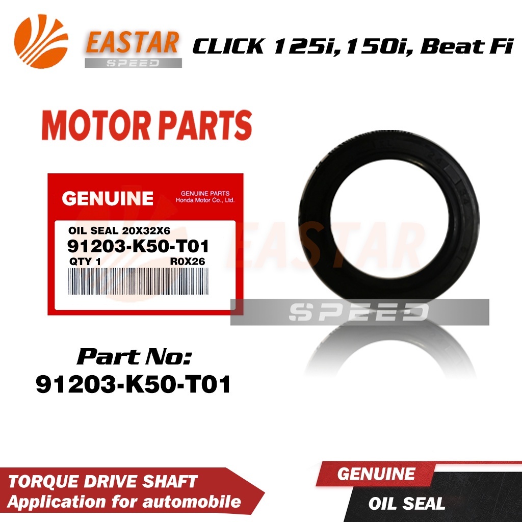 OIL SEAL (Torque drive shaft) CLICK 125i,150i, Beat Fi (91203-K50-T01 ...
