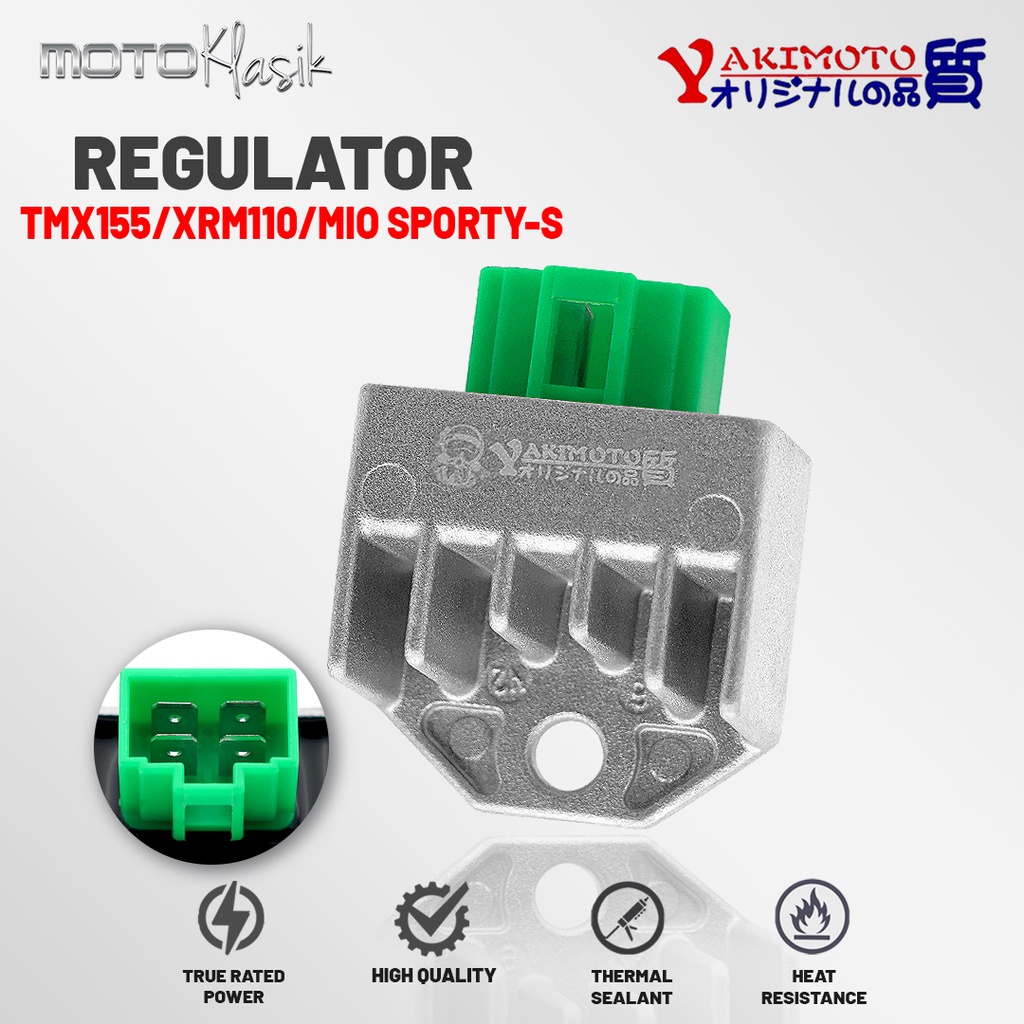 YAKIMOTO REGULATOR / RECTIFIER 4PINS FOR HONDA TMX / XRM 110 / YAMAHA ...