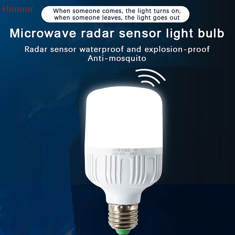 [Honour] 1PC Radar Sensor Light Led Bulb Motion Activated Light 220V ...
