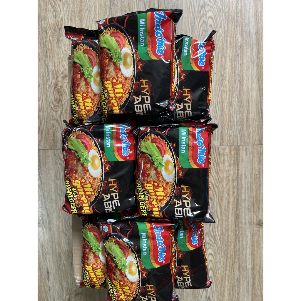1 box of 40 packs of Indomie Mi Goreng Rasa Ayam Geprek Mixed Noodles ...