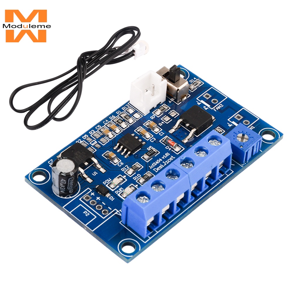 PWM Fan Speed Controller Adjustable Fan Temperature Control Module with ...