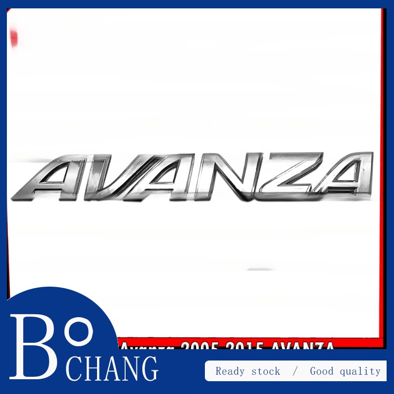 Bochang Toyota Avanza 2005-2015 AVANZA Word Emblem Badge (Chrome) Rear ...