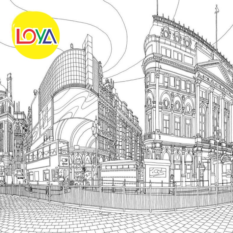 Beautiful Landscape Coloring Pages - Set of 20 A4 A5 Coloring Pages for ...