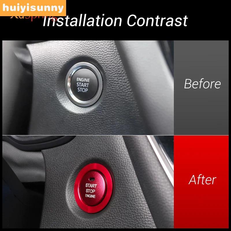 HYS Car Engine Start Button Replace Key Cover Stop Accessories for ...