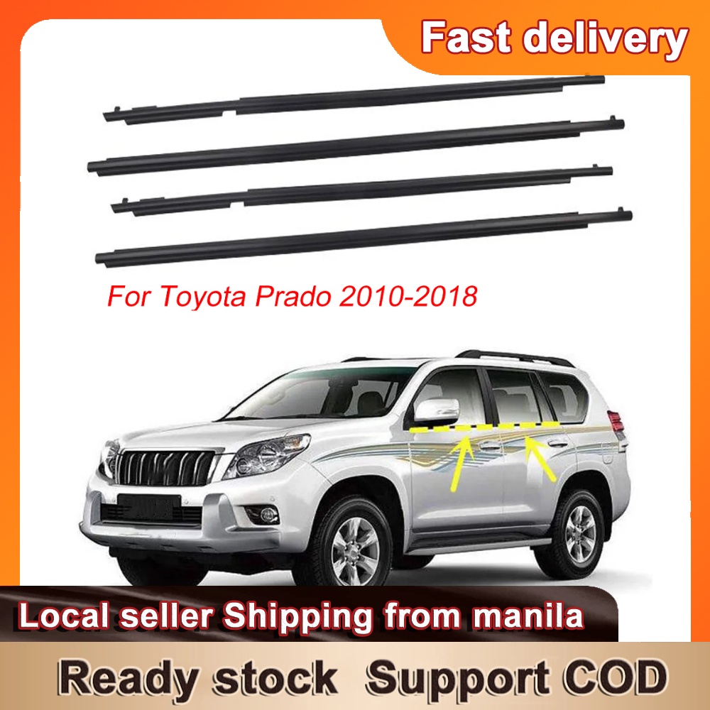 Toyota PRADO 2010-2018 Car Outside Window Moulding Weatherstrip Seal ...
