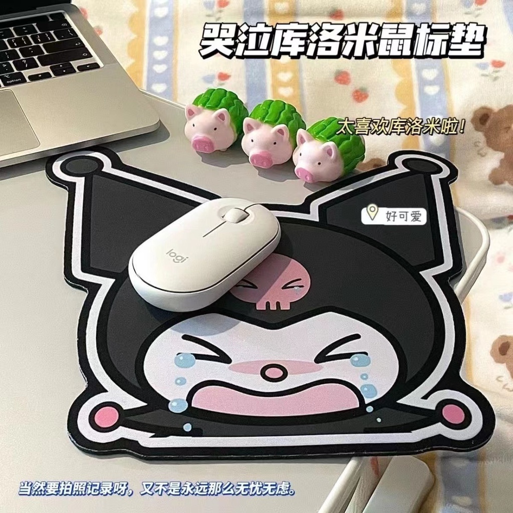 Crying Kuromi Girl Keyboard Pad Crayon Shin-Chan Cartoon Mouse Cute ...
