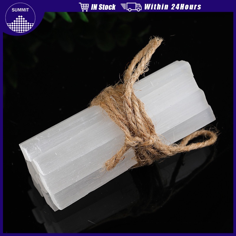 10pcs Natural Selenite Stick White Rough Crystal Meditation Reiki ...