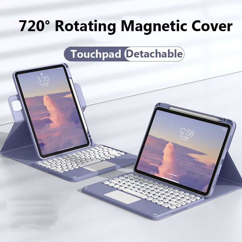 Magnetic Rotation Trachpad Keyboard Case for IPad Air 5 Air 4 10.9 10th ...