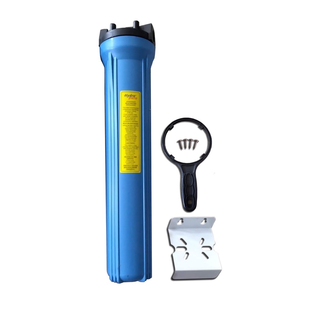 Filter housing 20''slim blue NPT 3/4'' w/bracket,spanner | Shopee ...