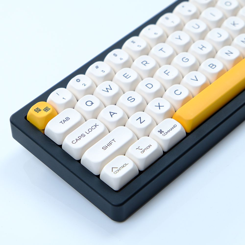 Honey Milk Theme Keycaps PBT, KOA Profile, Simple Style, Sublimation ...