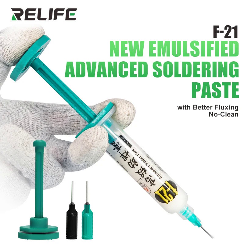 RELIFE F-21 10CC Lead-free and Halogen-free Tin Soldering Paste BGA PCB ...