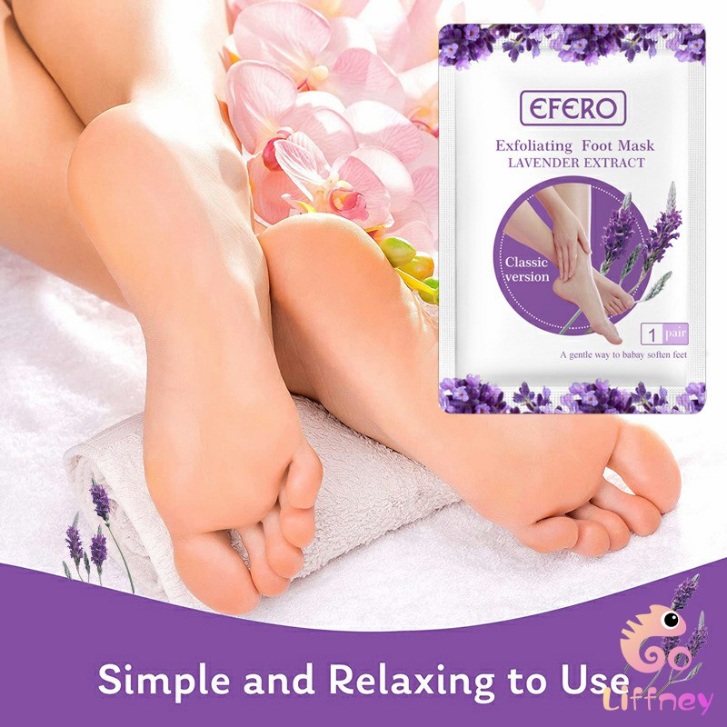 LFN Lavender Rose Foot Mask Exfoliating Membrane Of The Feet To Remove ...