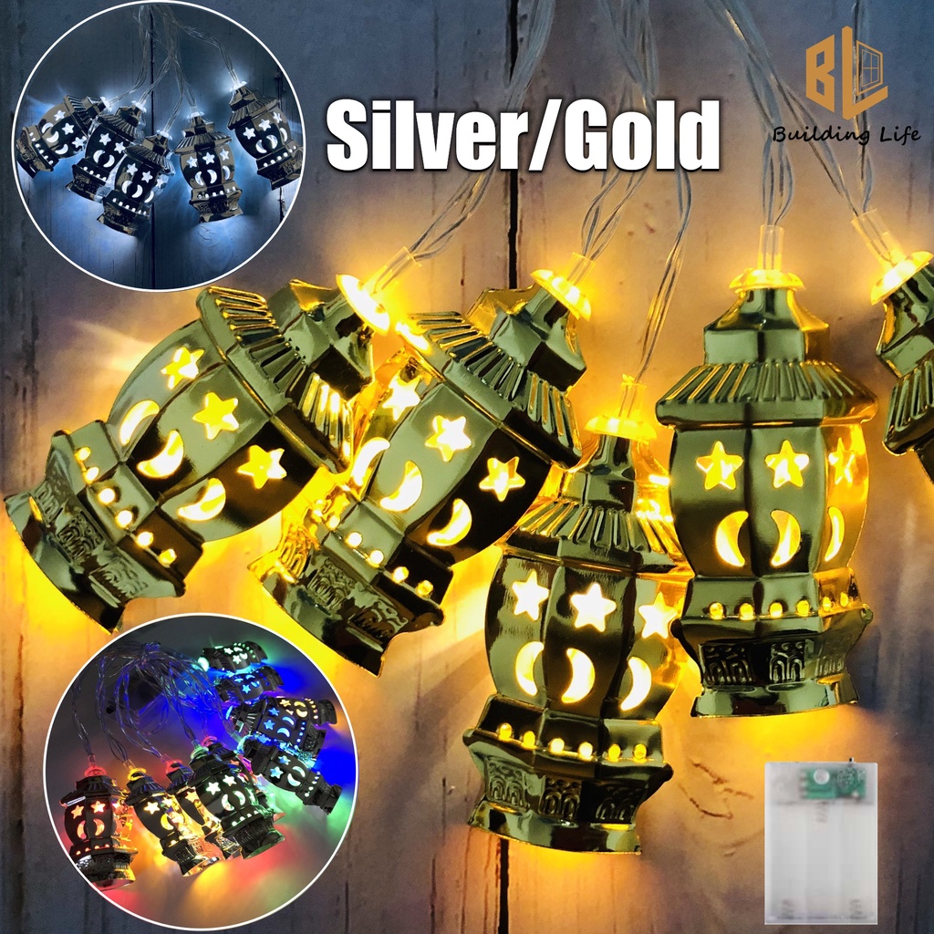 Raya 2025 LED Lights String Raya Lights Ramadhan Star Moon Battery ...