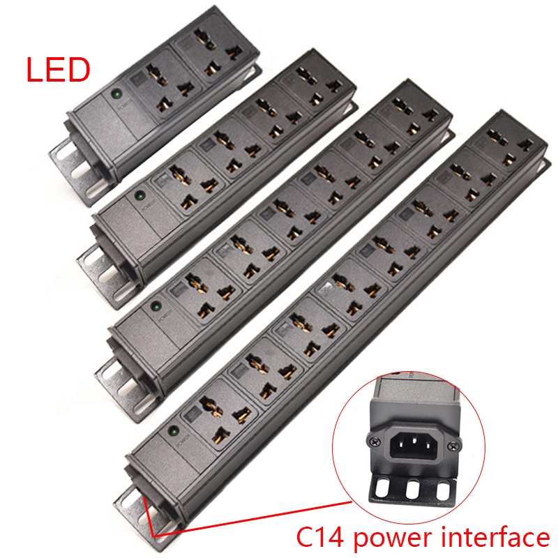 Server Rack Pdu Power Distribution Unit C14 Power Input 2 12 Ways Universal Extension Socket