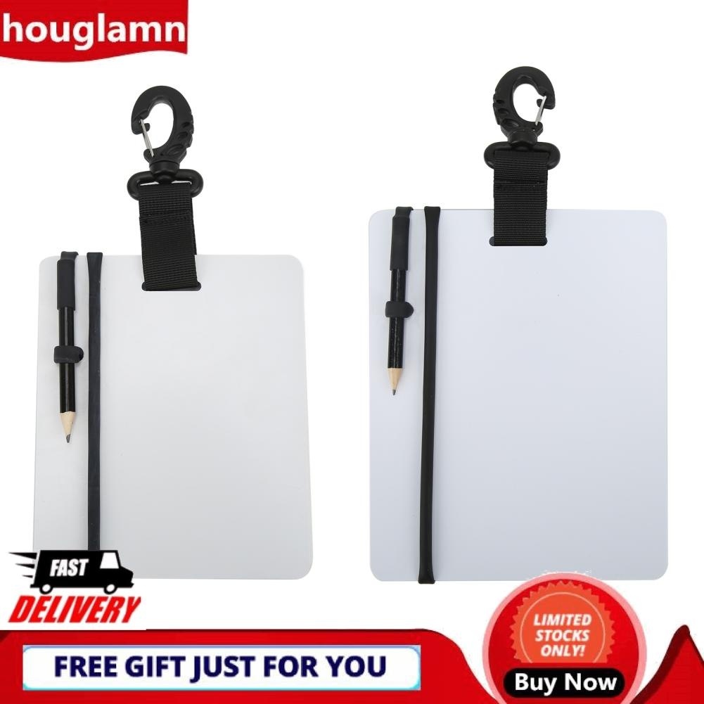 Houglamn 2 SIZE Underwater Writing Slate Wipeable Diving Wordpad Gear ...