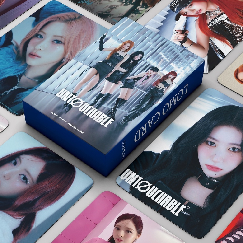 ITZY Album UNTOUCHABLE Photocard Yuna Lomo Card 55pcs/box | Shopee ...