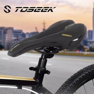 TOSEEK MTB Bicycle Saddle Seat Shock Absorbing Saddle Hollow Ergonomic ...