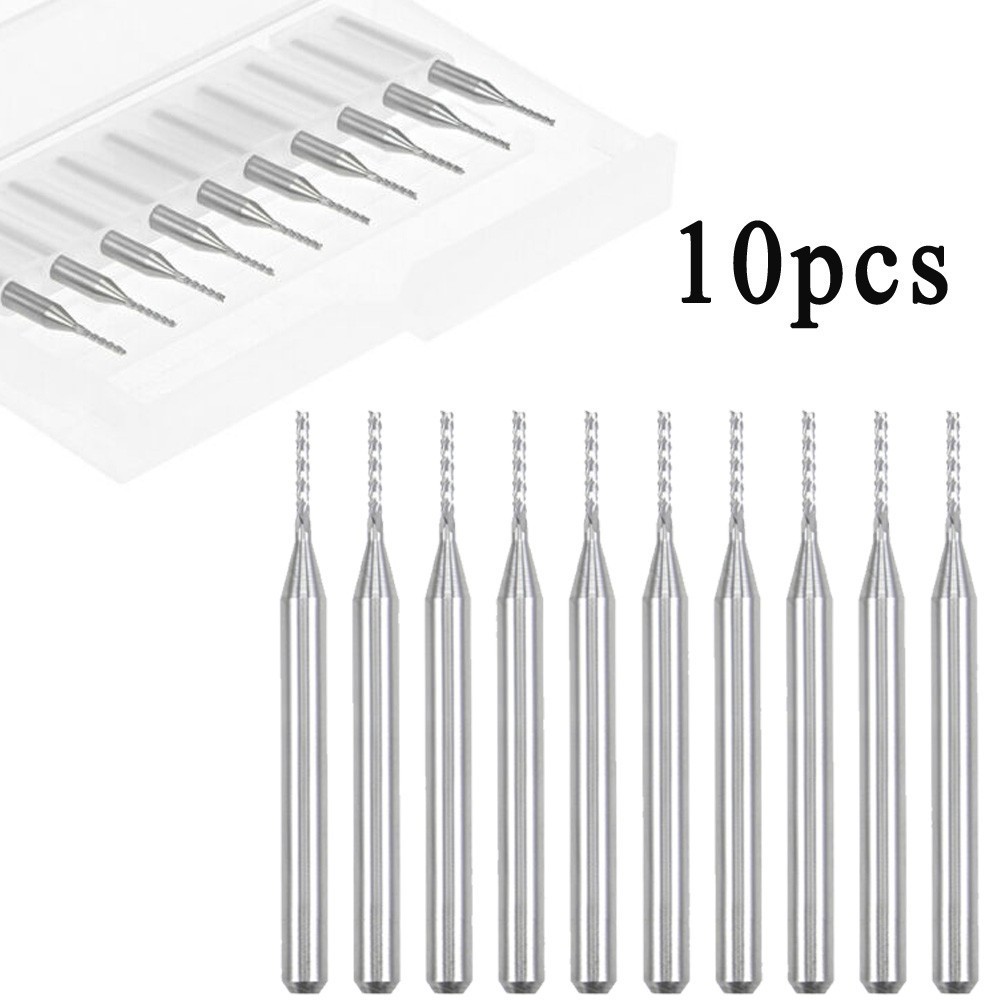 【SWTDRM】End Mill 1mm Bit For PCB Machine Milling Metalworking Equipment ...