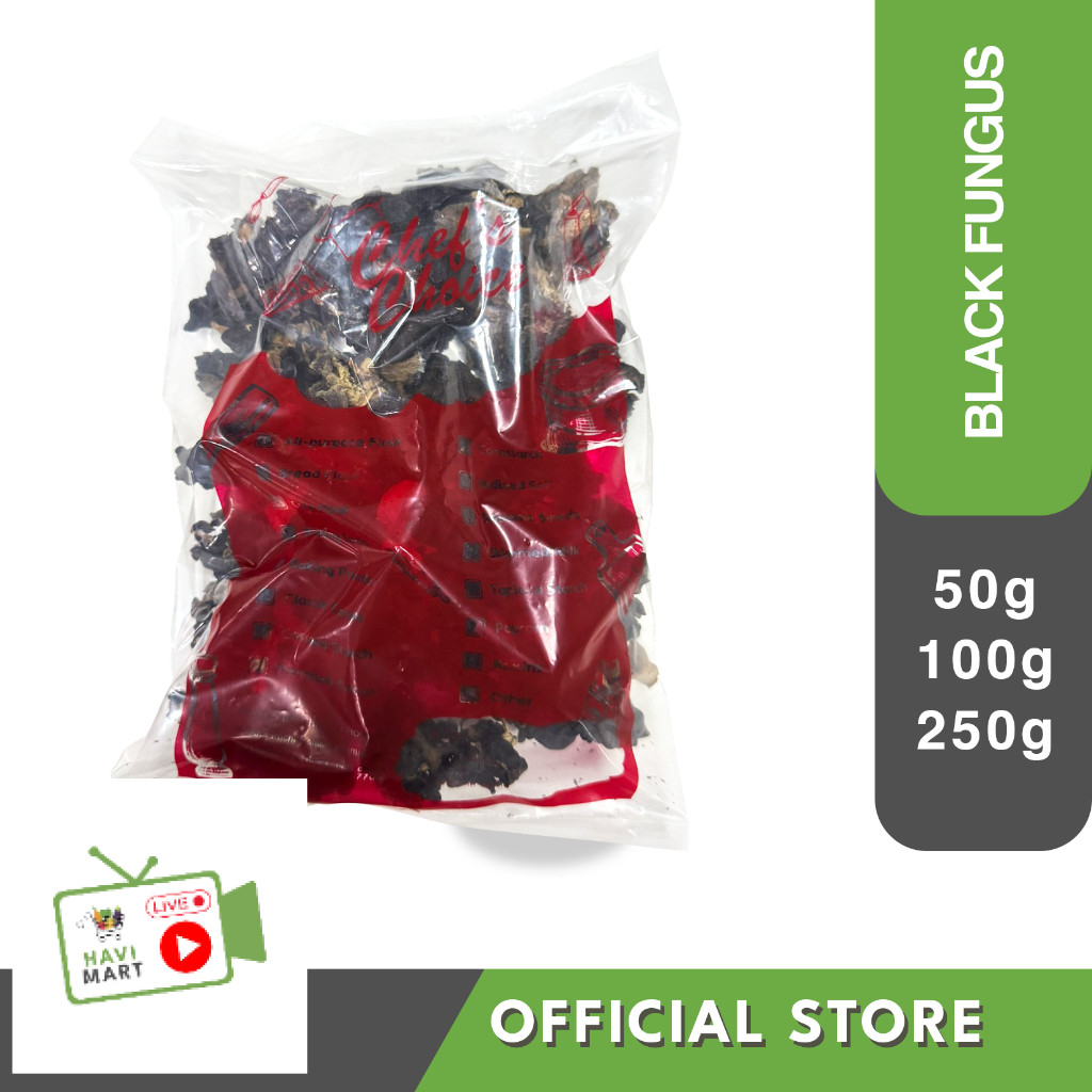 CHEFS CHOICE PREMIUM CHINESE BLACK FUNGUS TENGA NG DAGA 50 100 250G ...