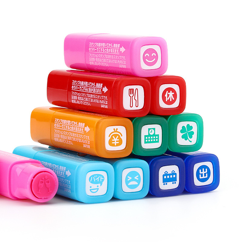 Japan Pilot Stamp Mini Type SPF-12Stamp Journal Marker Pen Multiple ...
