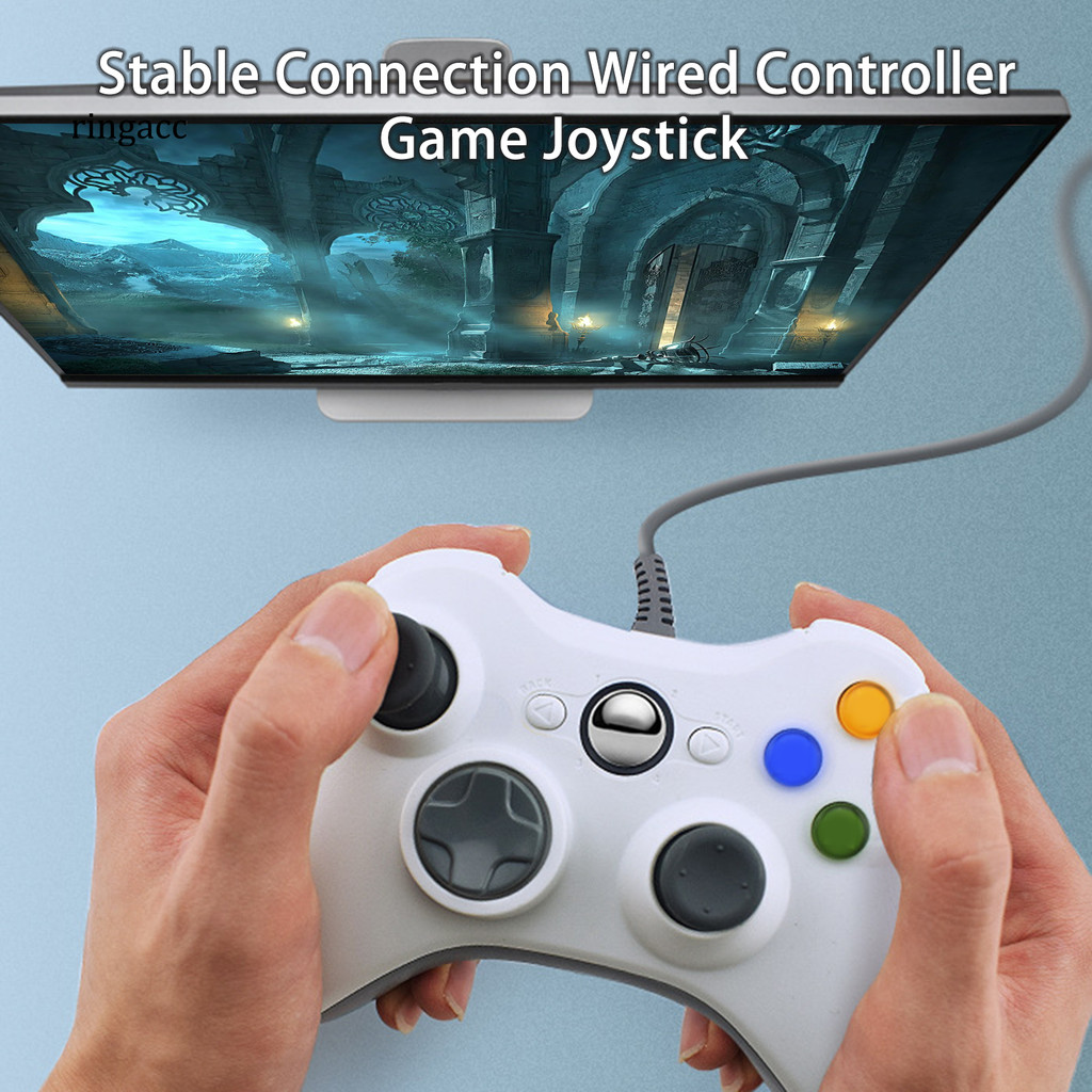 RGC Game Joystick Ergonomic Design Double Vibration Sensitive Plug Play ...