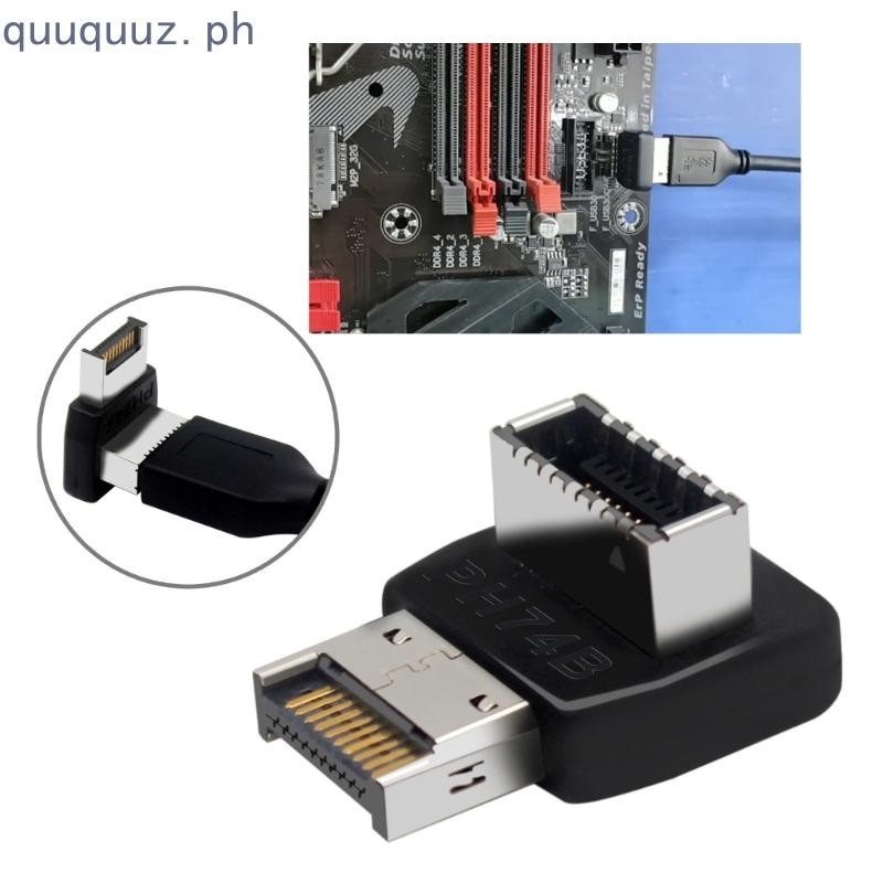 QUU 90 Degree USB Type E Adapter USB 3 1 Type E Front Panel Internal ...