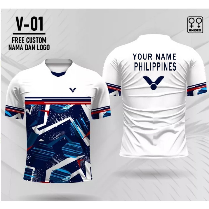 Full Sublimation Badminton Jersey Victor Badminton Jersey Custom Name ...
