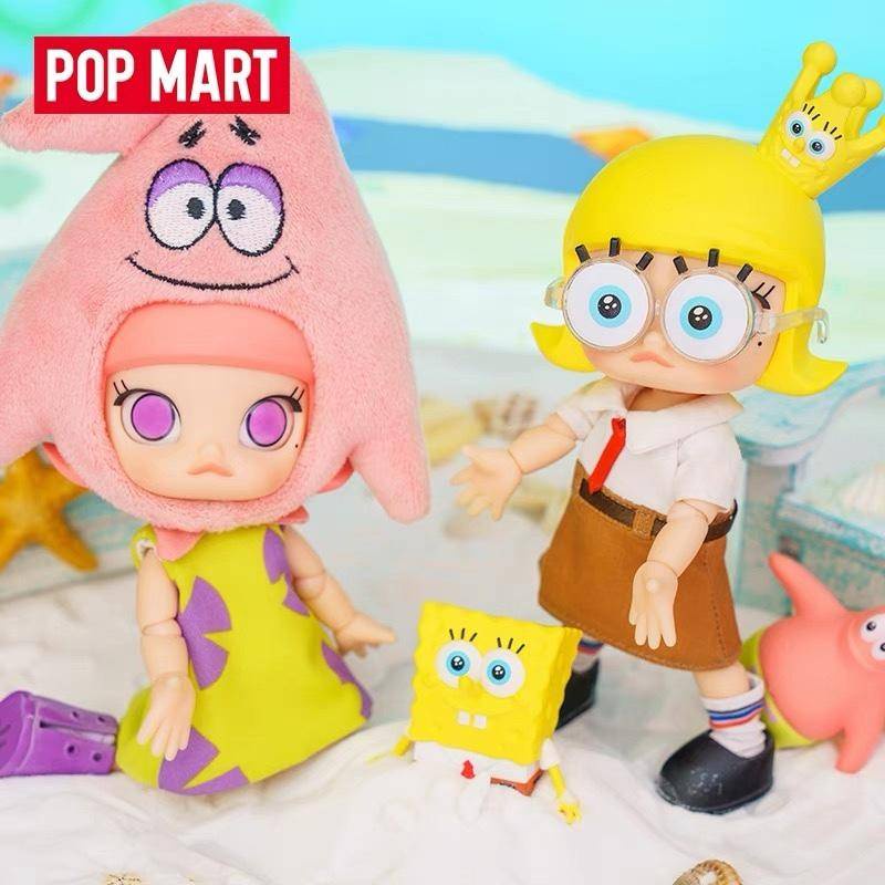 Popmart POPMART molly SpongeBob SquarePants Pie Big Star Action Figure ...